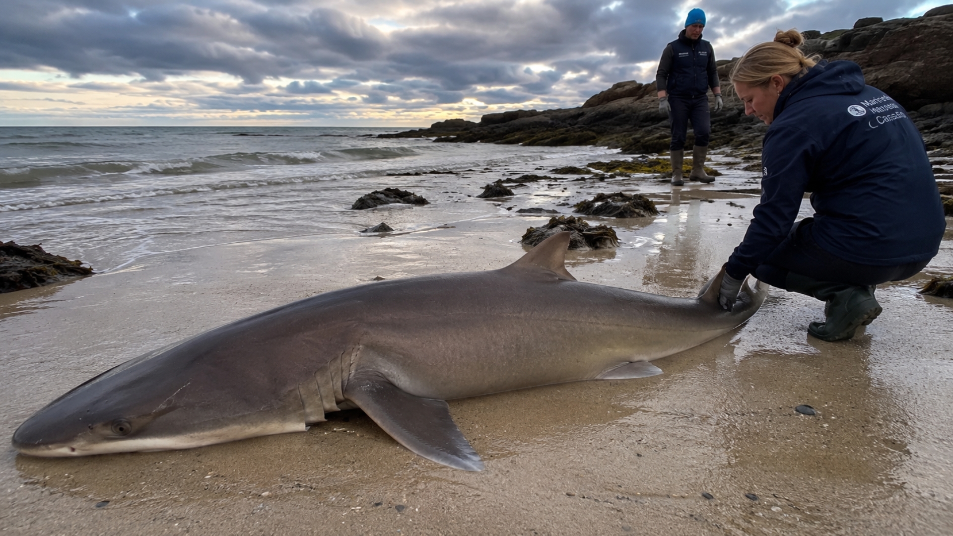 Rare endangered shark found on Jersey beach raises questions about ...