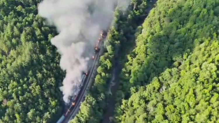 NTSB begins investigating fiery Morgan County train derailment, several ...