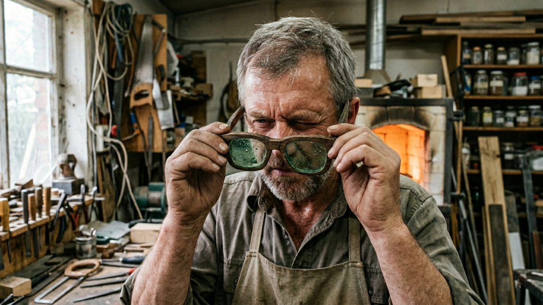 He tried making eyeglasses from scratch and hit a failure