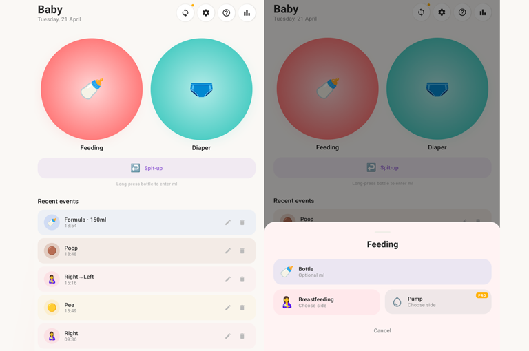 App do dia – Maluszek: Baby tracker & log
