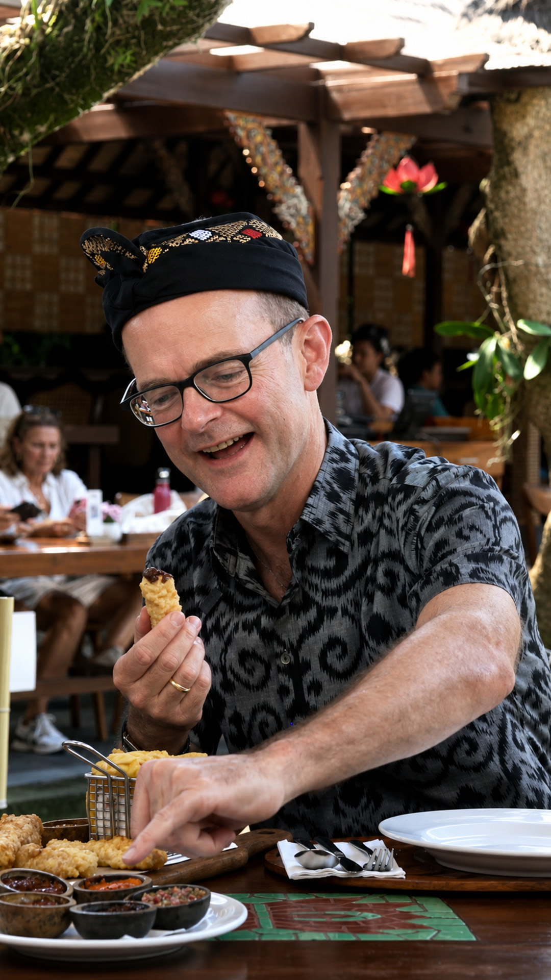 British comfort food meets Indonesian sambal