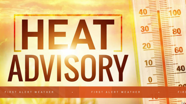 First alert: Heat advisory, heat index reaches 105° through the weekend