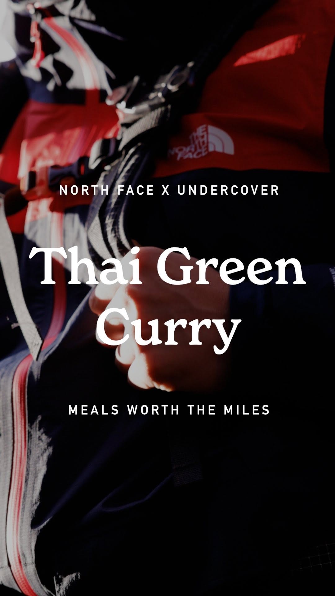 This Thai green curry tastes better after a day on trail