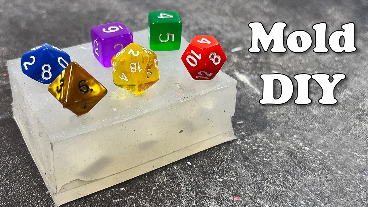 How to make a silicone dice mold at home