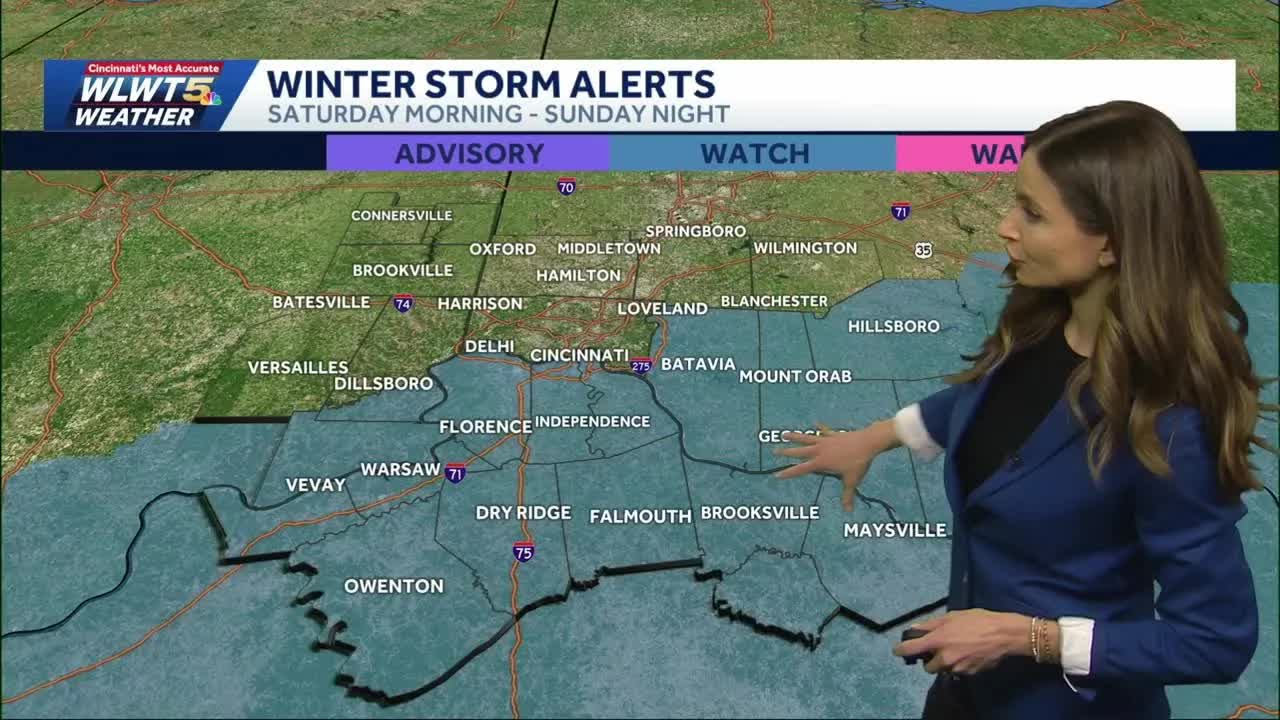 Major winter storm watch issued for weekend snow and cold