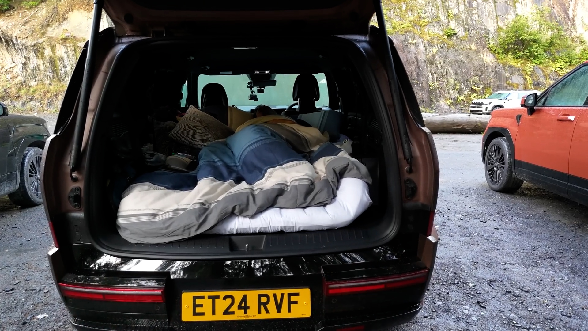 Is the new Hyundai Santa Fe big enough to sleep in?