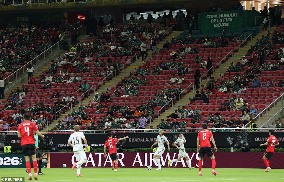 World Cup humiliation as hundreds of seats are left empty