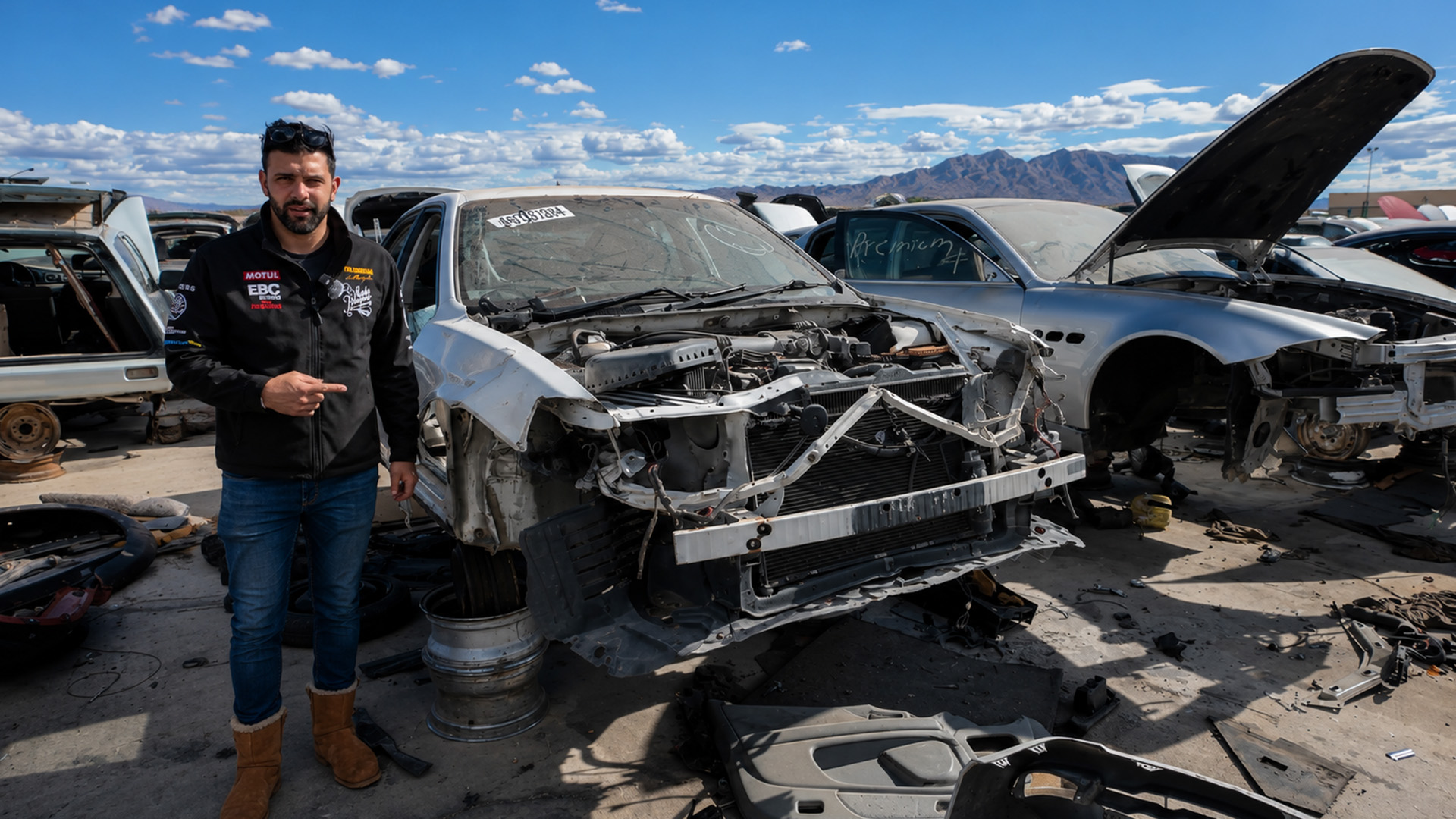 Rare cars found inside a huge Nevada junkyard