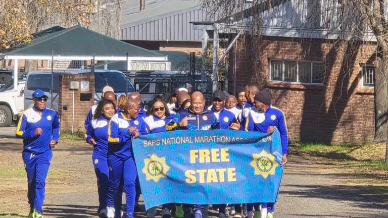 SAPS officers take on Comrades Marathon to promote community safety