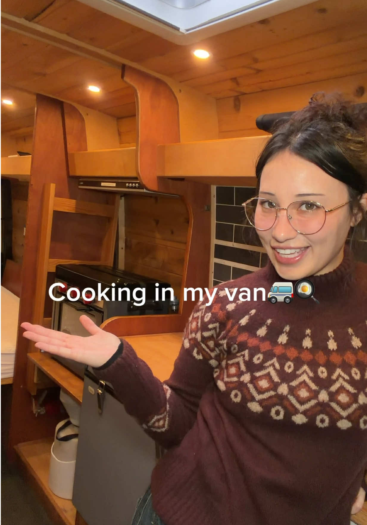 My very first attempt at van cooking: hot dogs and strawberries in the rain