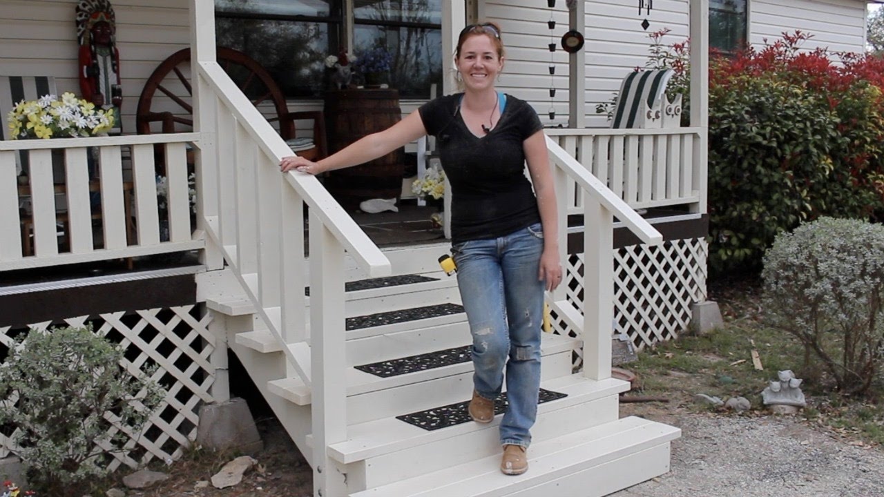 How to build front porch steps