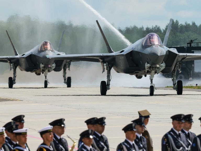 F-35 nad Polską i nieoczekiwany moment w TVP. "Już się podekscytowałam"