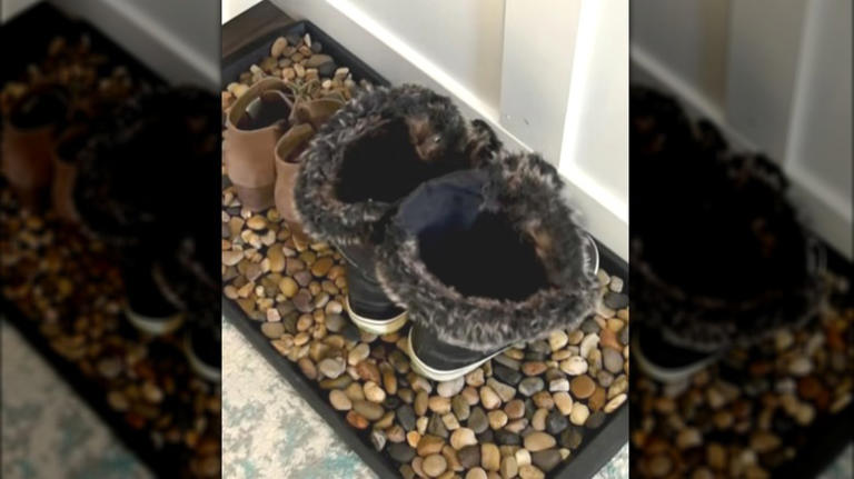 Goodbye entryway messes: This easy DIY keeps shoes organized & floors clean