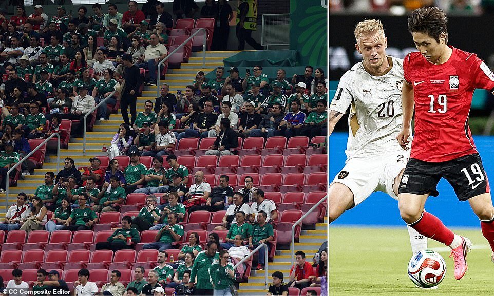 World Cup humiliation as hundreds of seats are left empty