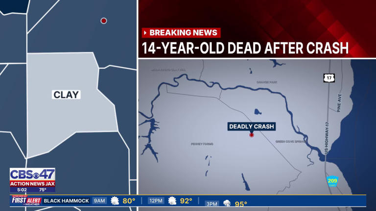 Clay teen on motor scooter hit by car, dies