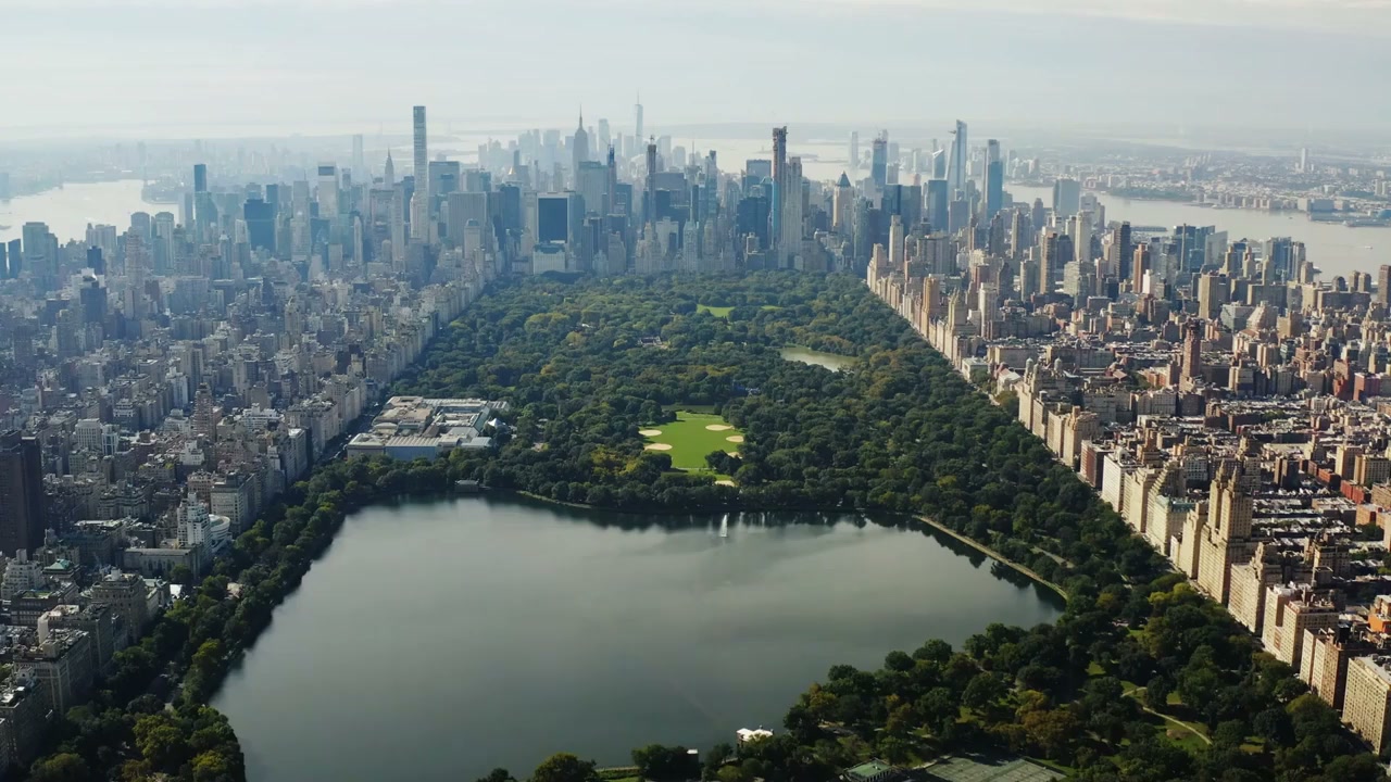 Central Park from above: An aerial view of NYC's green heart