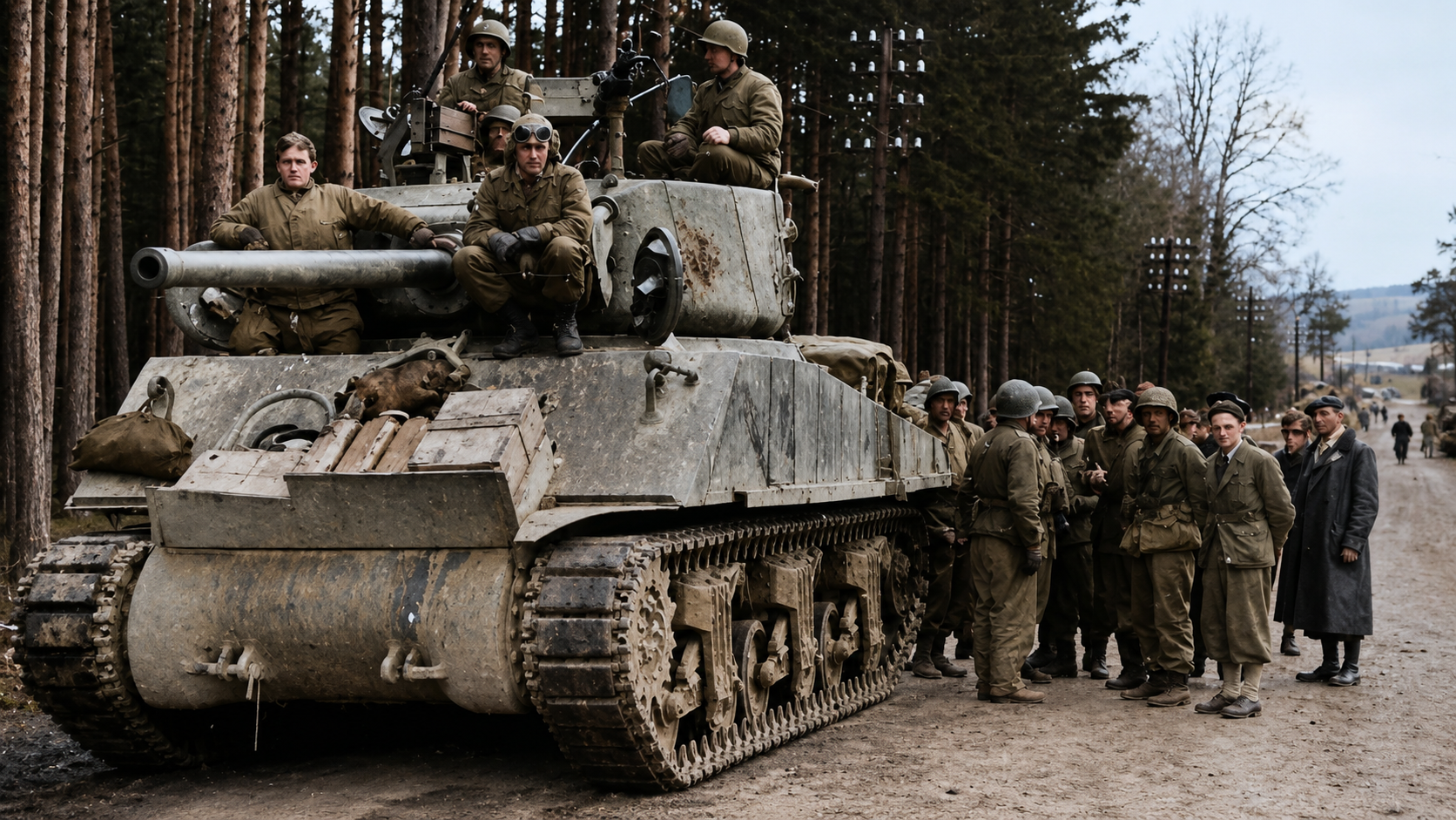 This heavily armored Sherman was designed to lead assaults