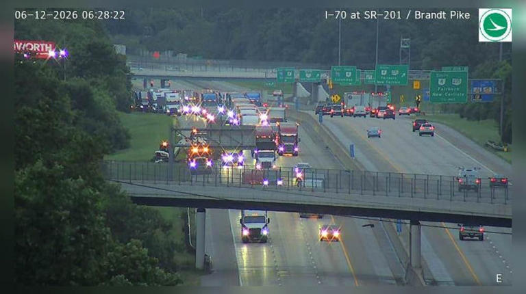 Update: Lane reopens after semi fire on I-70 in Montgomery Co.
