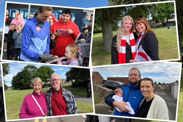 Spennymoor cheers on Jill Scott as crowds armed with England flags line ...