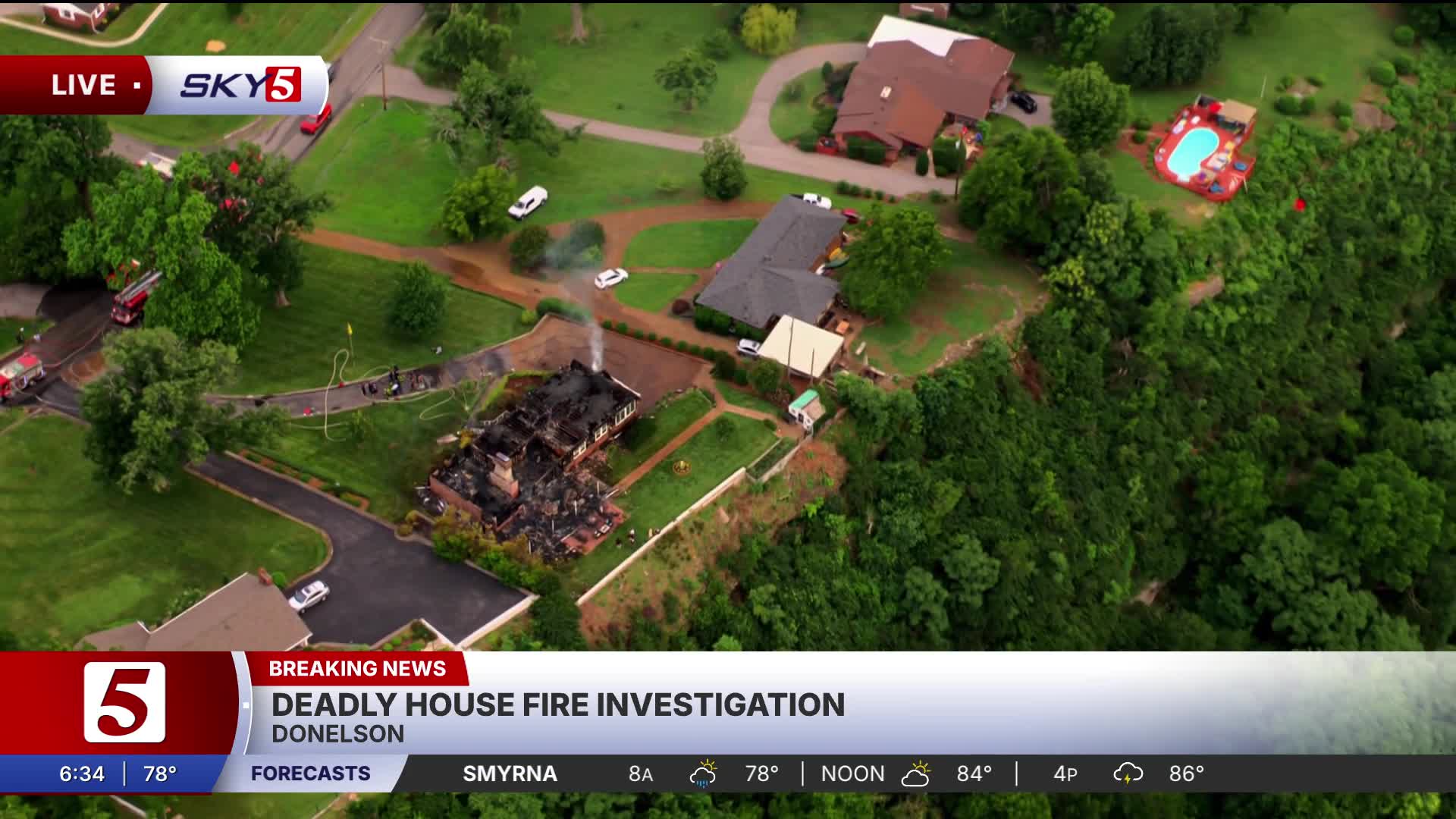 Man killed in house fire in Nashville on Friday