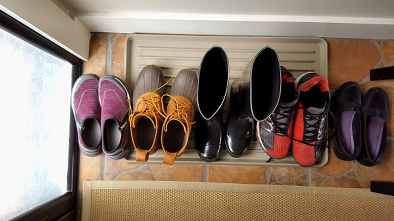 Goodbye entryway messes: This easy DIY keeps shoes organized & floors clean