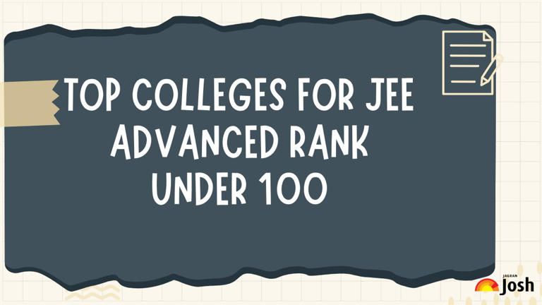 JEE Advanced rank under 100: Which IIT seat can you get in round 1 ...
