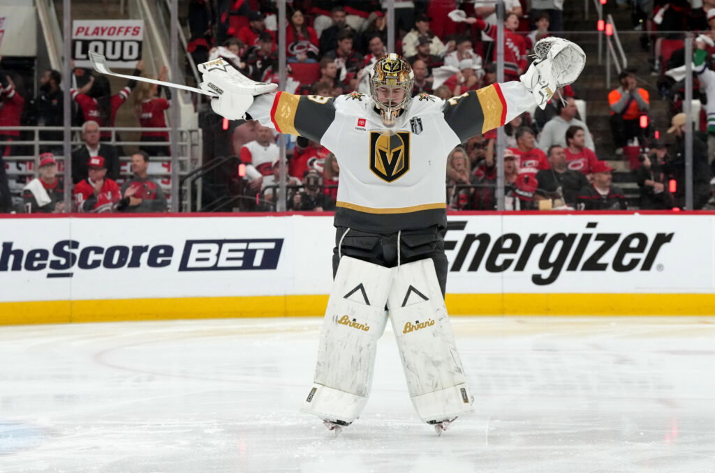 Golden Knights’ Carter Hart makes unwanted Stanley Cup Final history ...