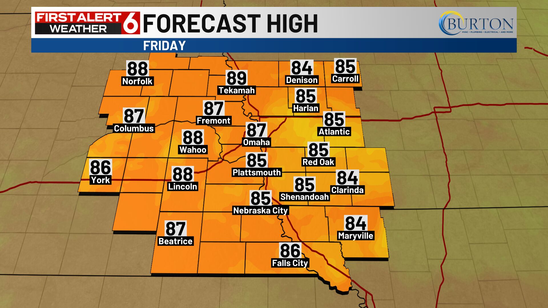 Jaret’s First Alert 6 forecast - Beautiful weather for first CWS games ...