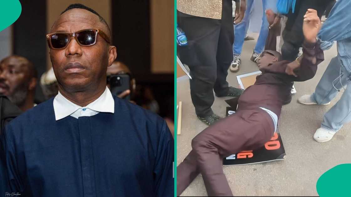 Breaking: Viral video shows how Sowore collapsed during ...