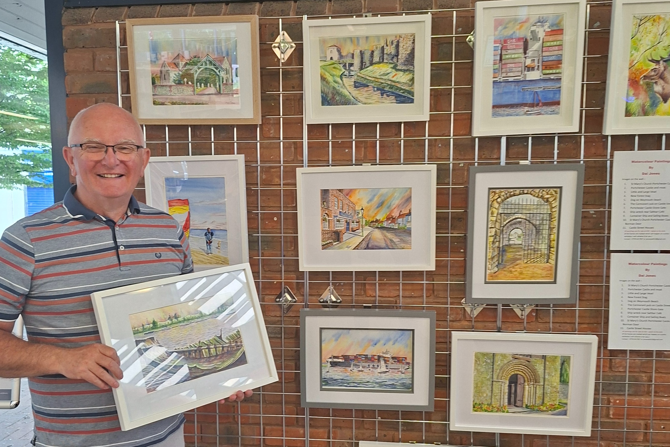 Watercolour exhibition of local artist