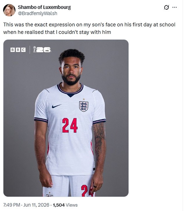 England's official World Cup squad portraits mercilessly mocked by fans ...