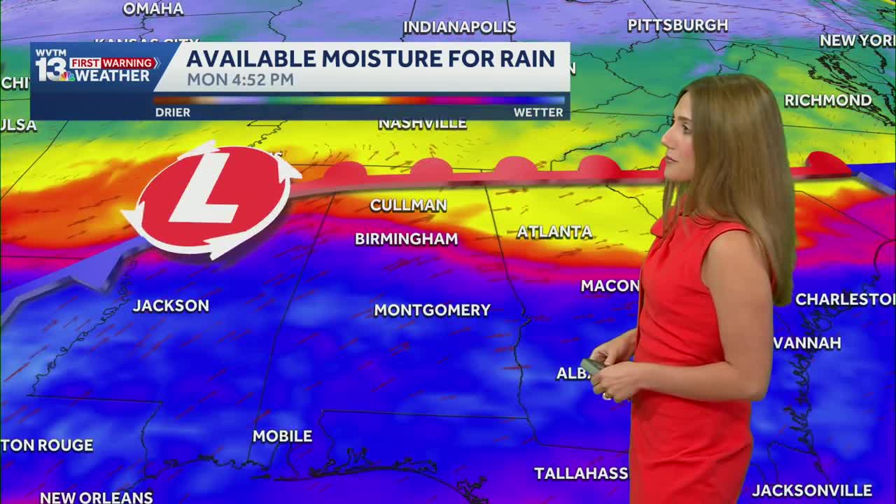 Heavy summer storms in Alabama's weekend weather forecast