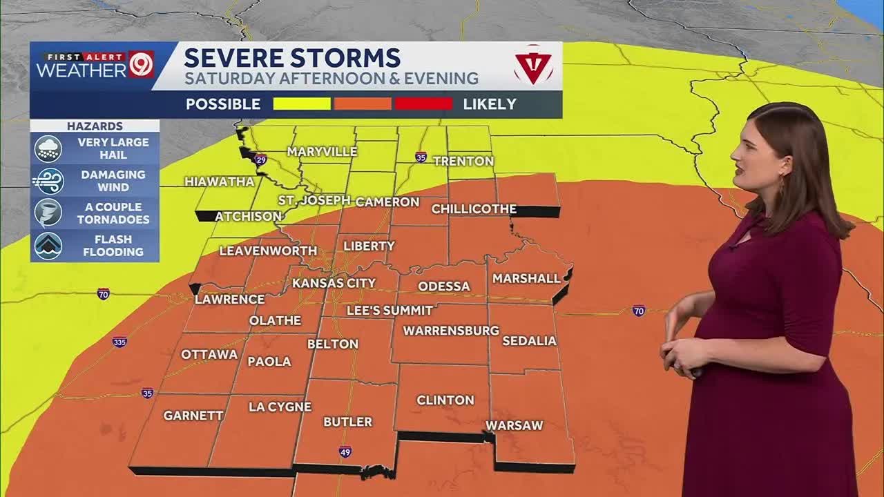 Kansas City weather forecast - Sunny Friday, storms ahead