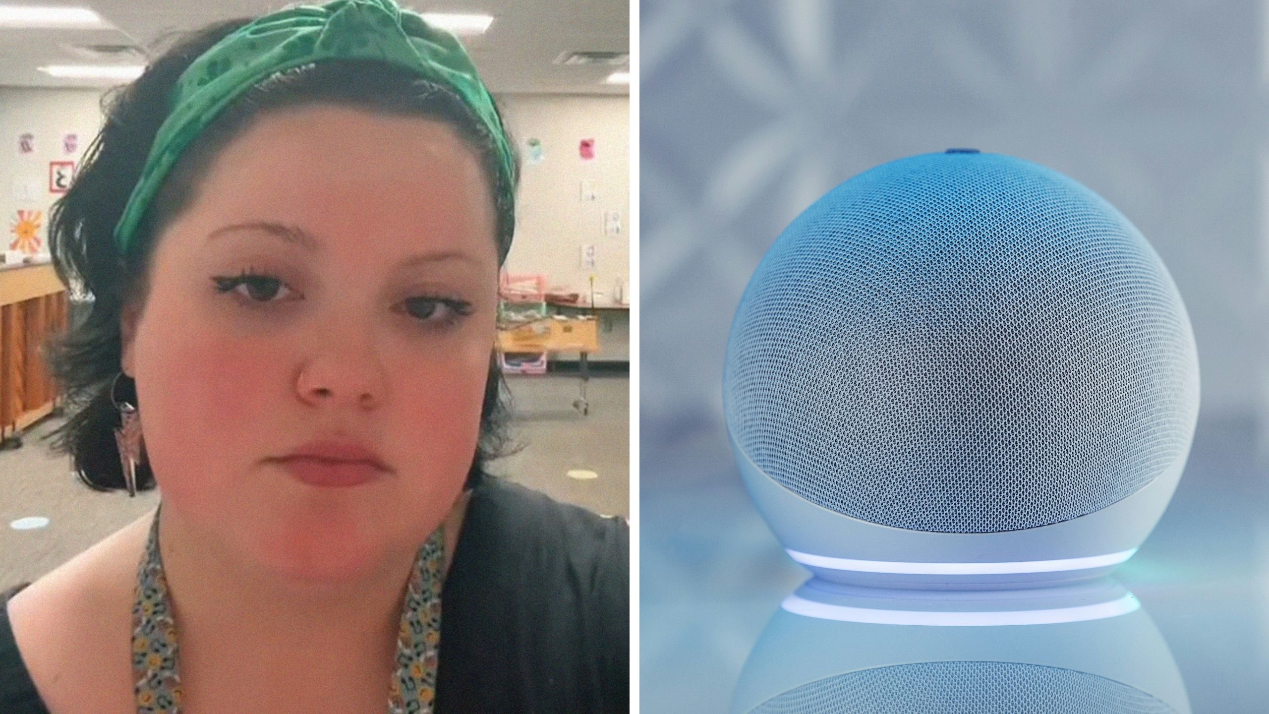 Une femme installe Alexa. Dans la nuit, l’appareil se met à émettre un ...