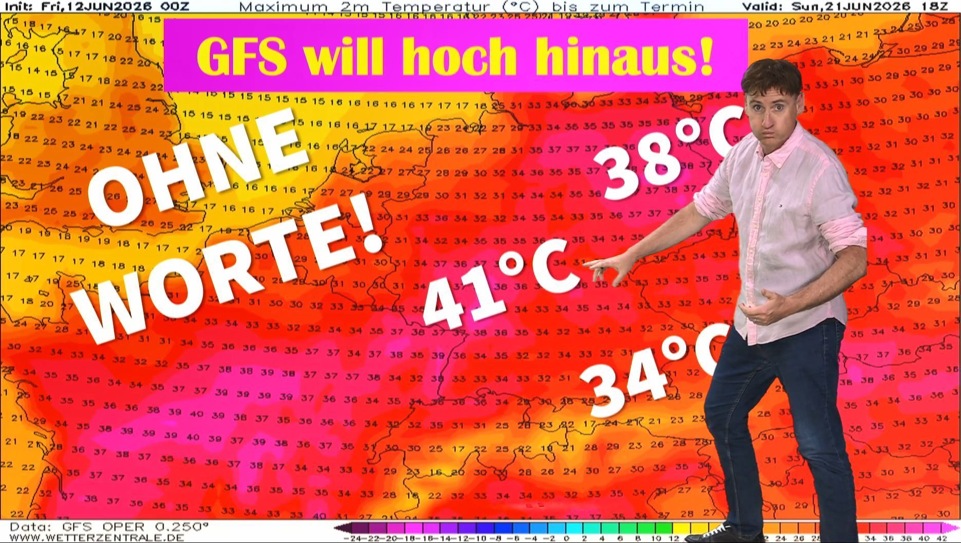 40°C - GFS lässt die ganz große Gluthitze auf Deutschland los!