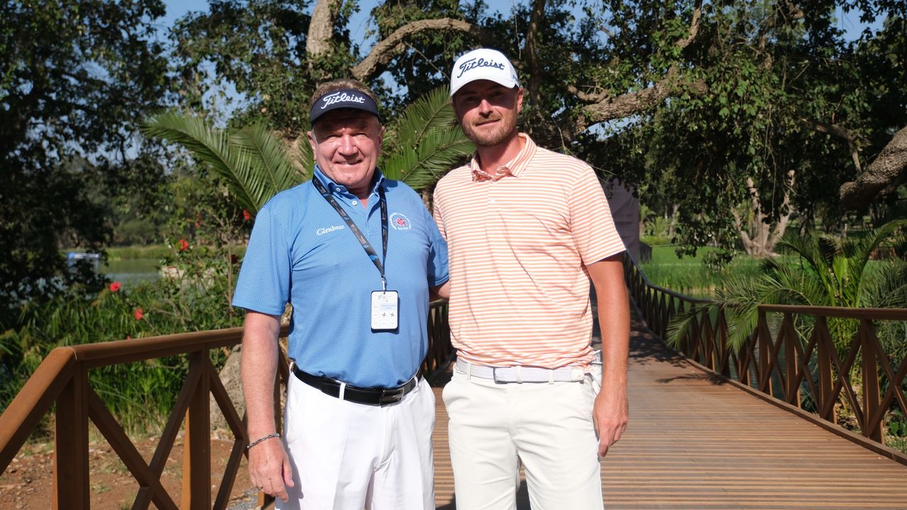 Paul Broadhurst watching son Sam in International Series Morocco