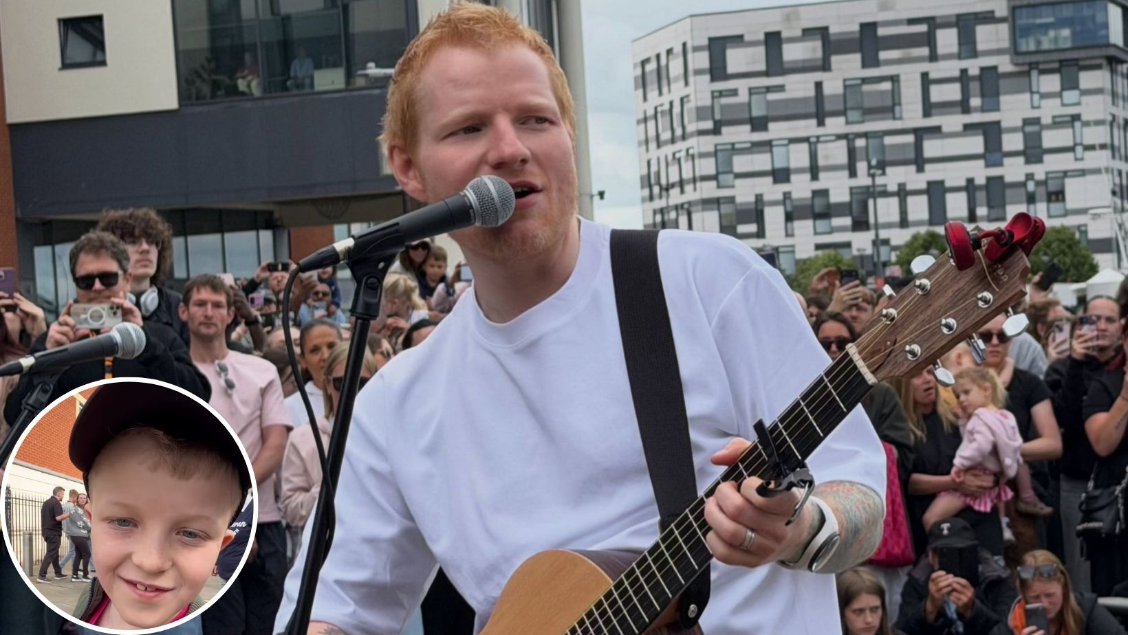 Ed Sheeran surprises a young fan with a very special gift