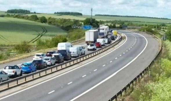 M11 traffic recap: Motorway near Stansted Airport at standstill after ...