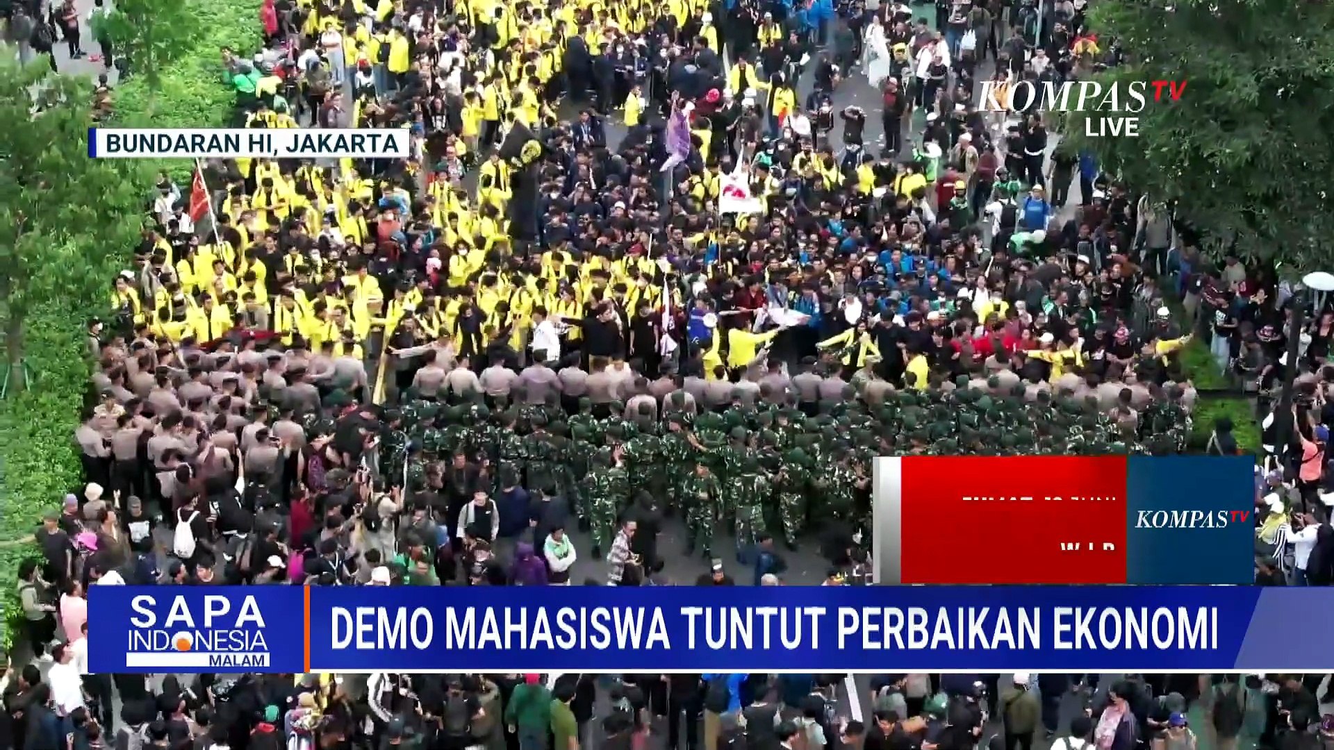 [LIVE] Pantauan aksi demo mahasiswa di Bundaran HI Jakarta dan Kota ...