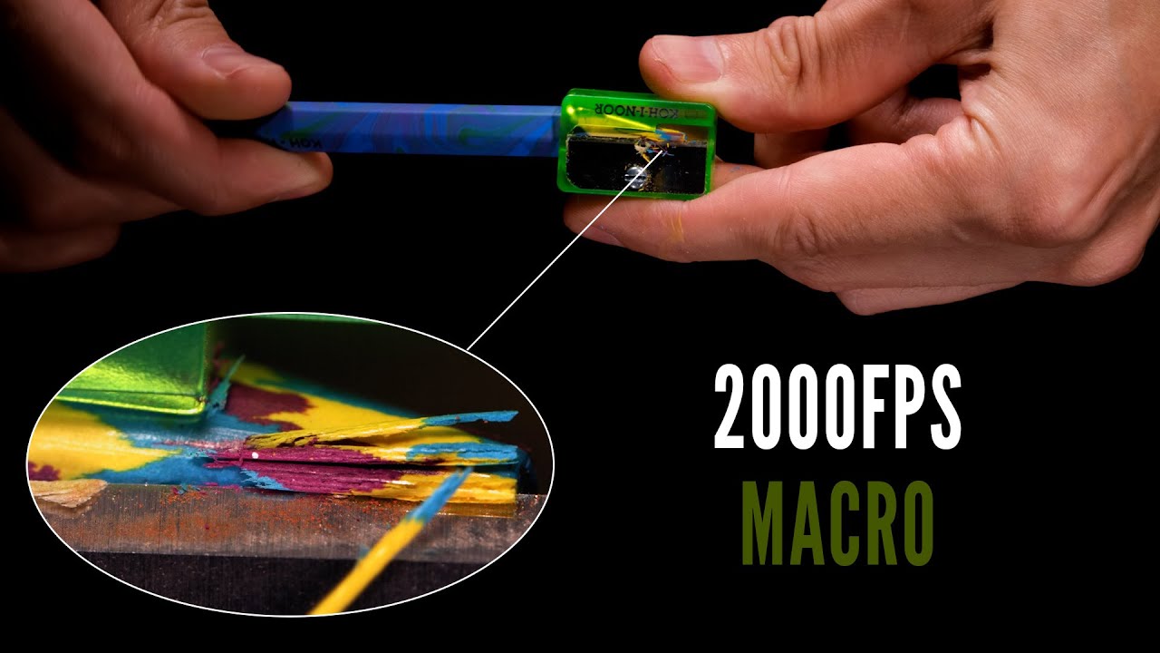 Pencil sharpening in super slow motion: The detail you never noticed