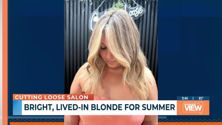 Salon technique creates sun-kissed blonde without harsh lines