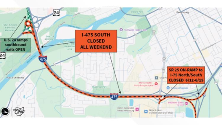 Traffic | I-475 south closure to resume this weekend as construction ...