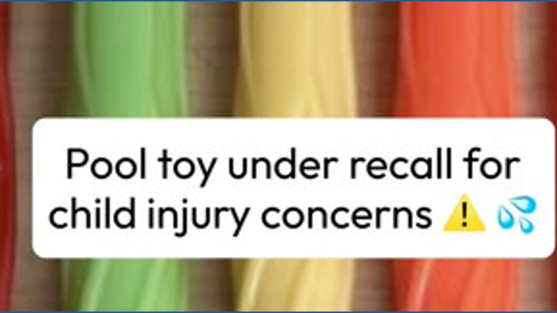 Children's dive toy under recall for injury concerns
