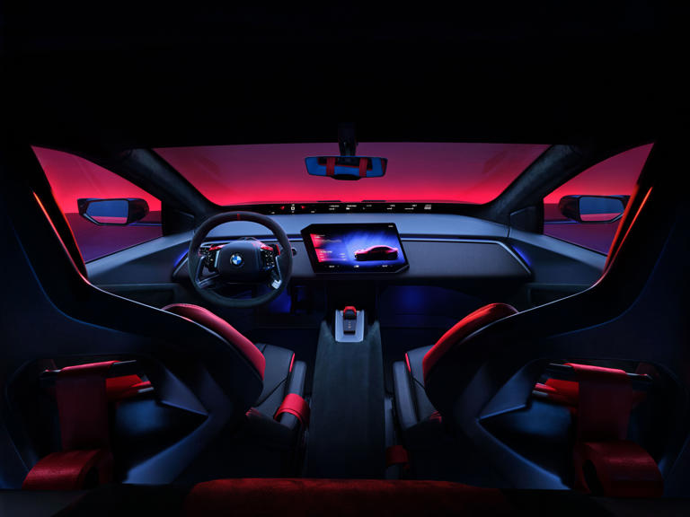BMW’s electric M3 concept stands next to the E30 and hopes you approve