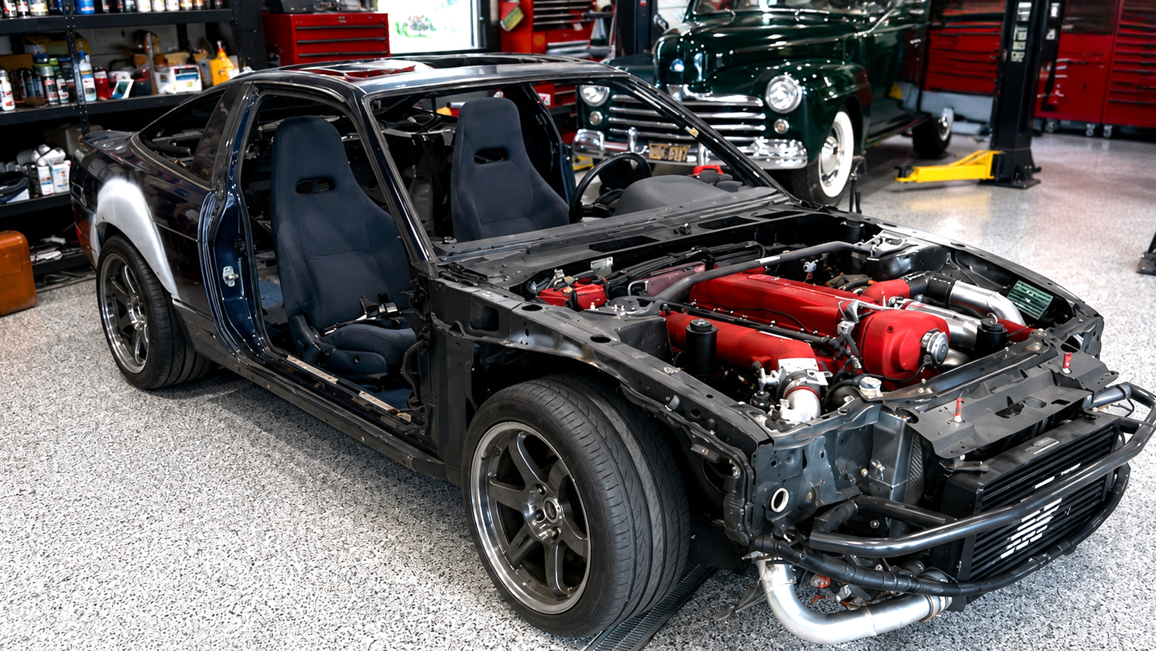 240SX restomod gets stripped down for bodywork