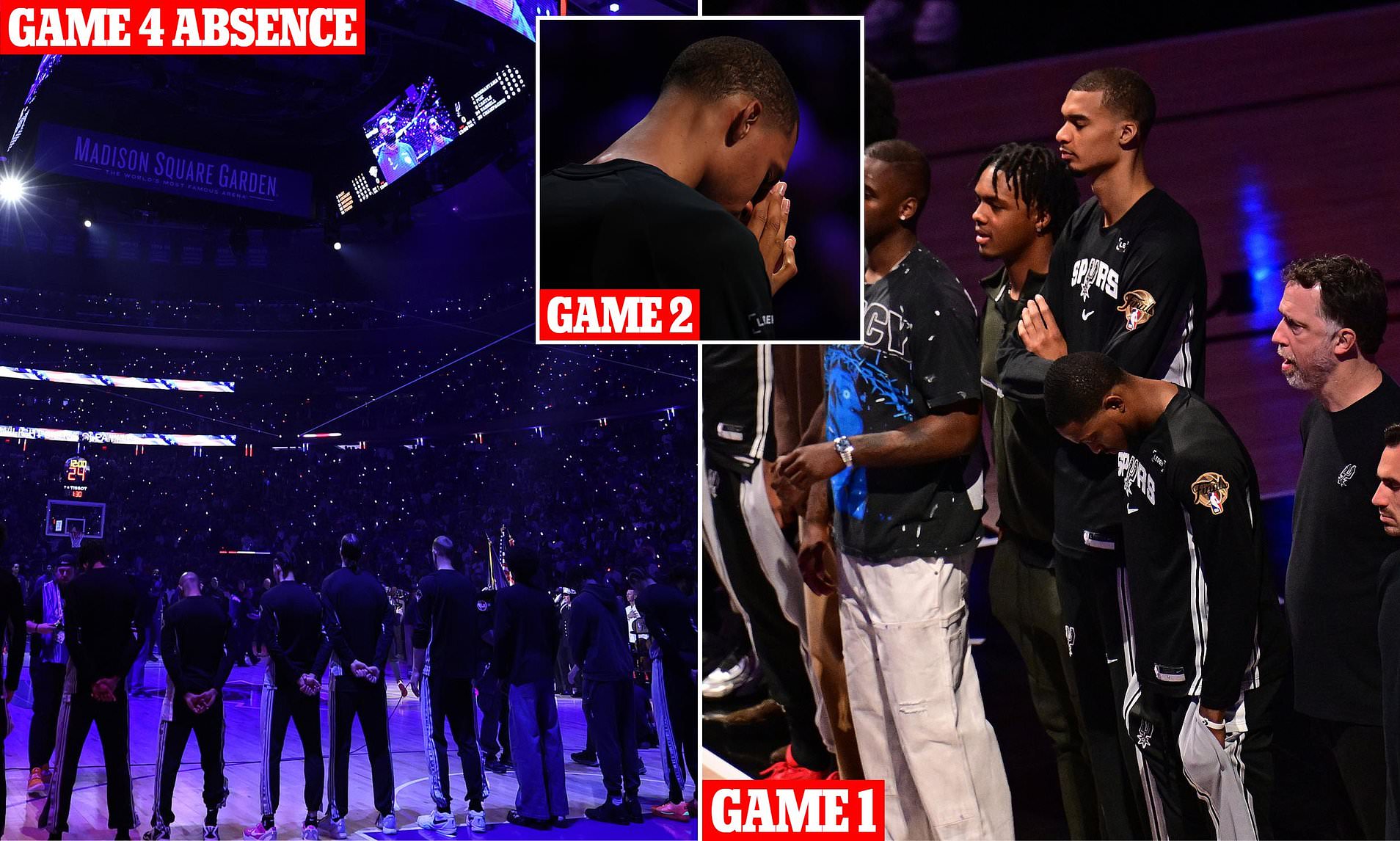 Victor Wembanyama anthem controversy erupts after gesture during NBA ...