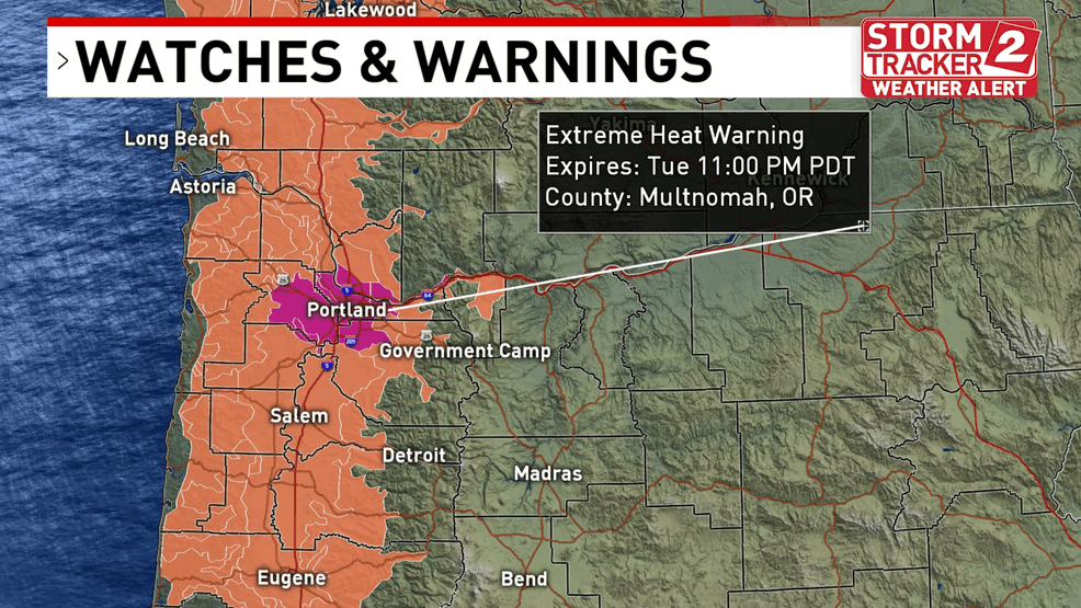 Portland eyes possible 100-degree heat Sunday and Monday, cool down ...