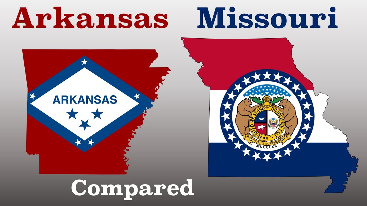 Arkansas and Missouri compared