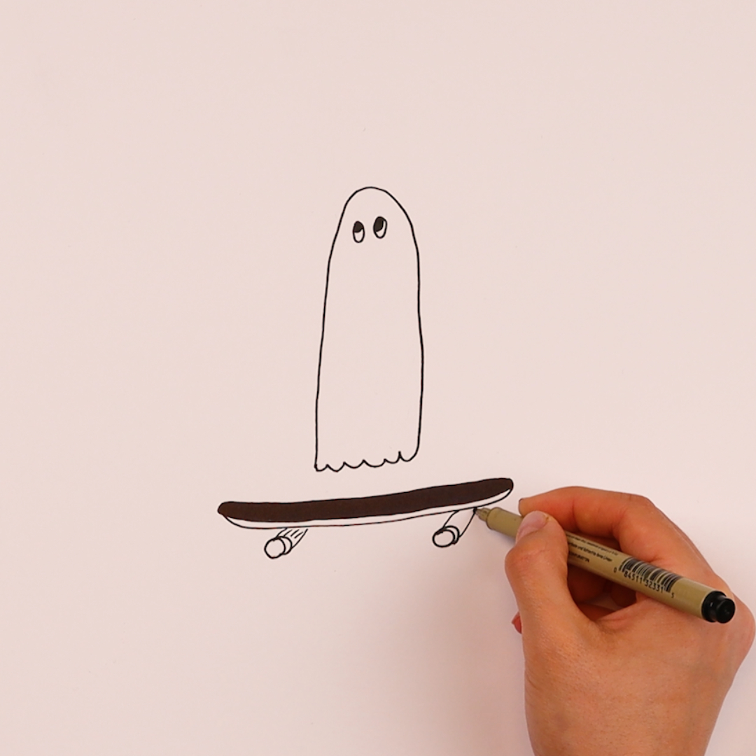 Ghost on a skateboard 👻🛹