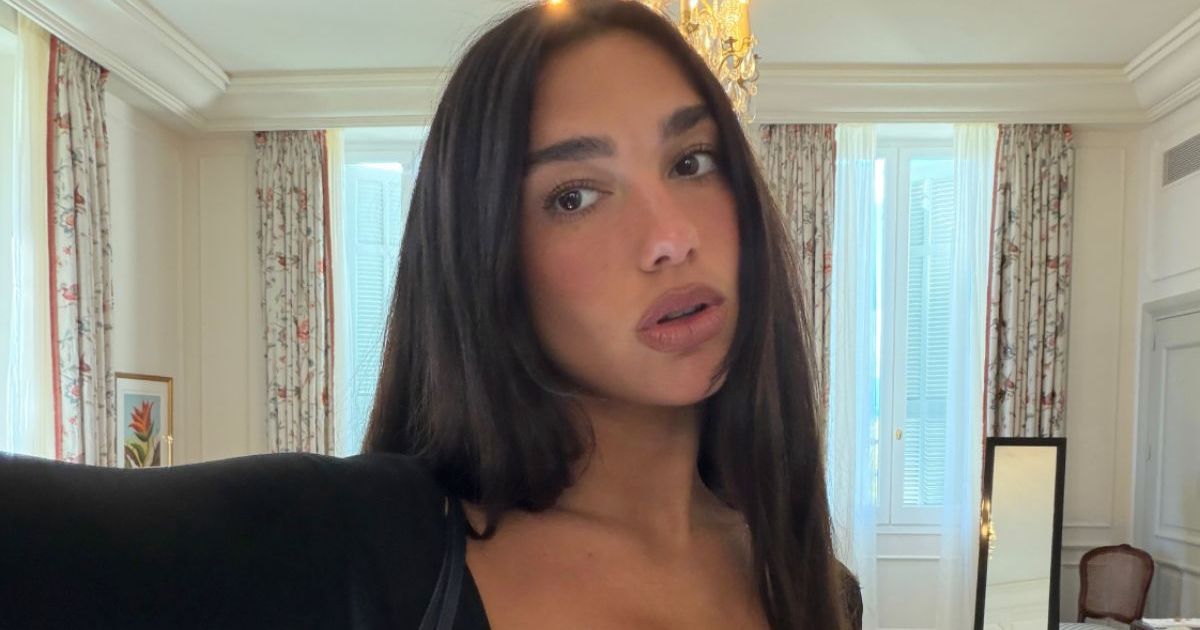 Dua Lipa's $850 Isabel Marant lace micro minidress is completely see ...